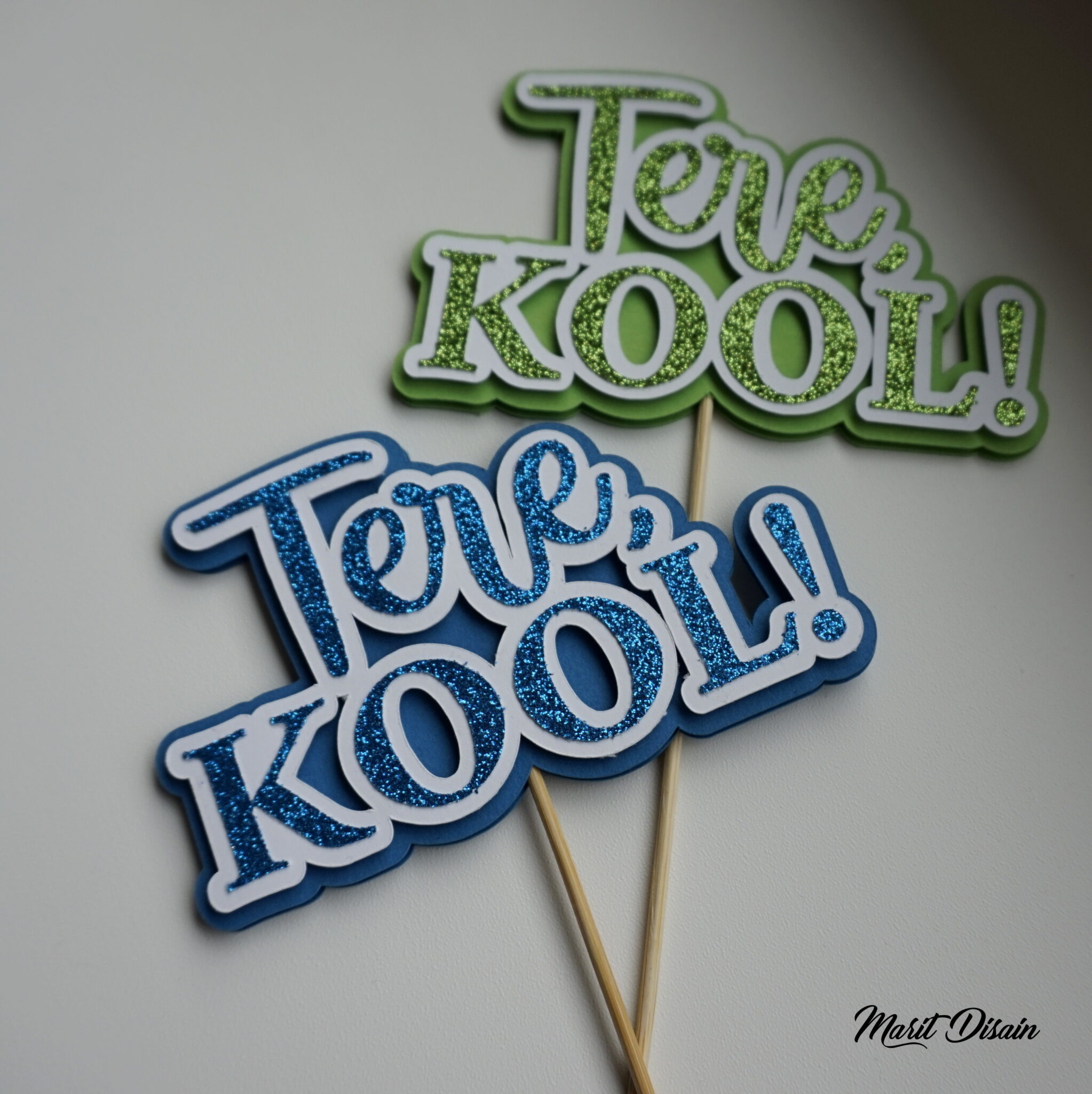 GLITTERKARTONIGA "Tere, KOOL!" TOPPER - Marit Disain